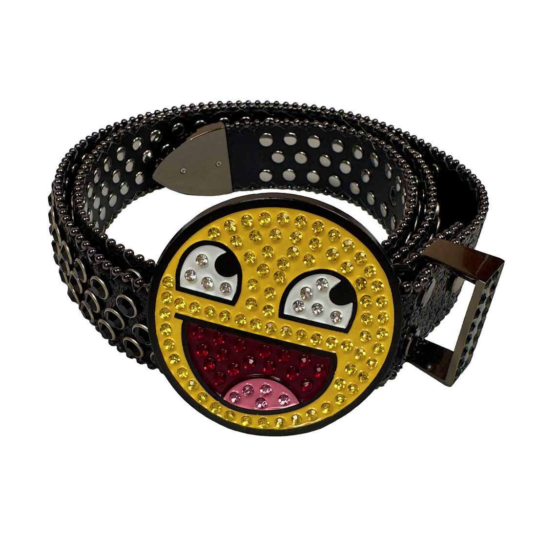 EPIC FACE RHINESTONE BELT – XYLED.ONLINE
