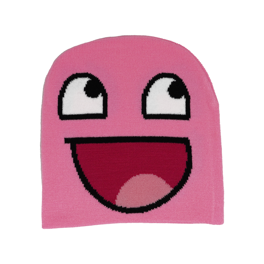 PINK EPIC FACE KNIT BEANIE – XYLED.ONLINE